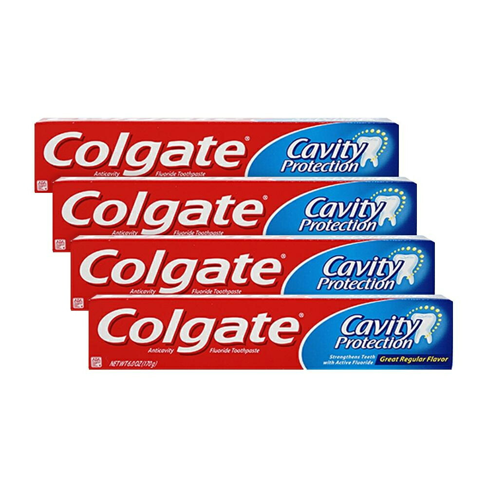 【楽天市場】【送料無料】 4個セット 歯磨き粉 キャビティプロテクション 170g コルゲート【Colgate】Cavity ...