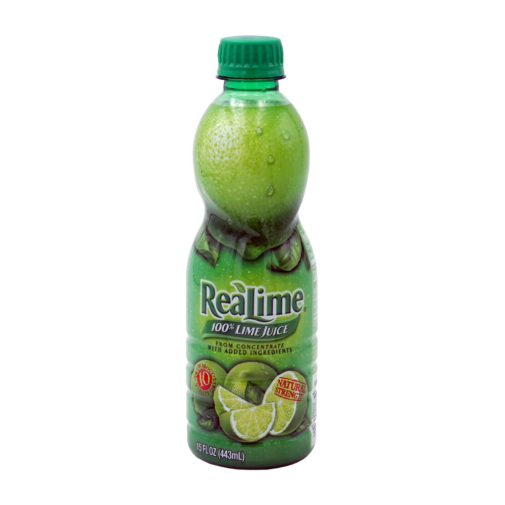 【楽天市場】【送料無料】 100％ ライムジュース 443ml リアライム ドリンク 飲料 調味料【Realime】ReaLime, 100% ...