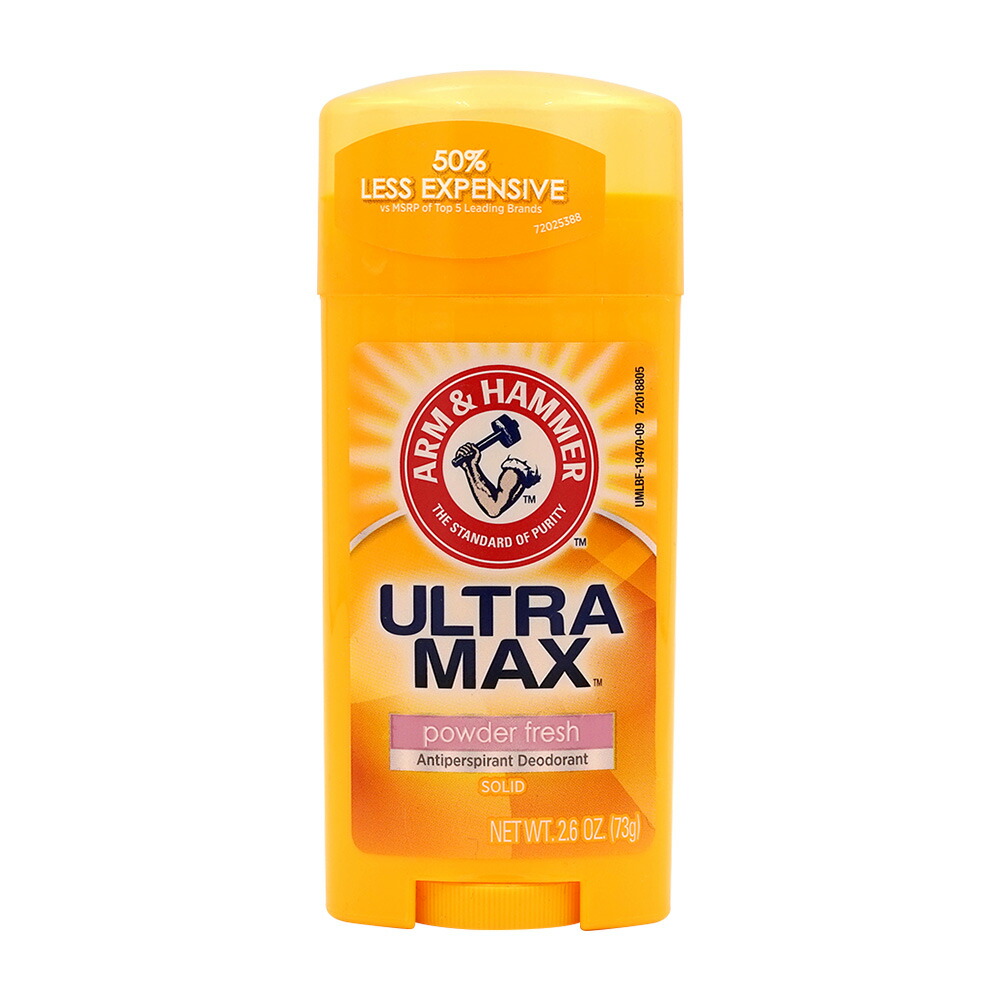 【楽天市場】【送料無料】 デオドラント ウルトラマックス パウダーフレッシュ 73g アームアンドハンマー【ARM & HAMMER ...