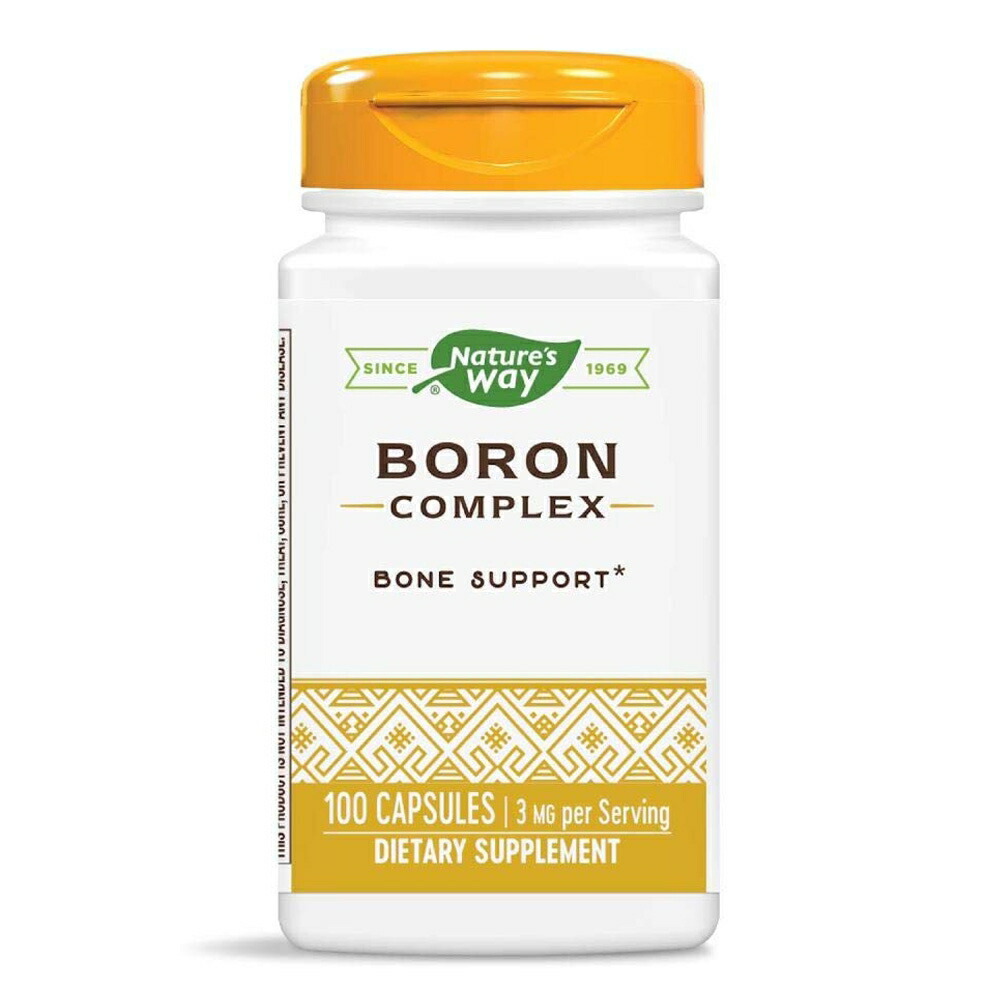 【楽天市場】Nature's Way, Boron Complex, Bone Support 3mg 100Capsules：NOW ...