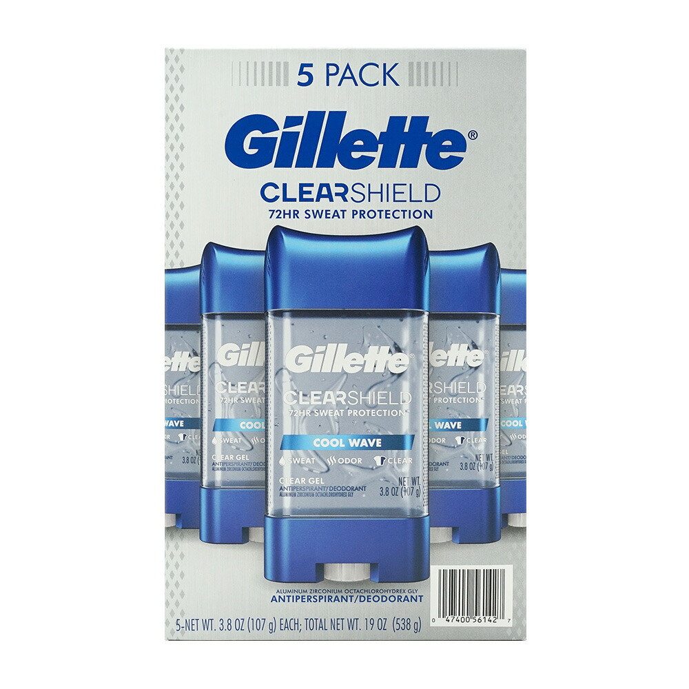 【楽天市場】Gillette, Clear Shield Antiperspirant (Deodorant) Clear Gel Cool ...