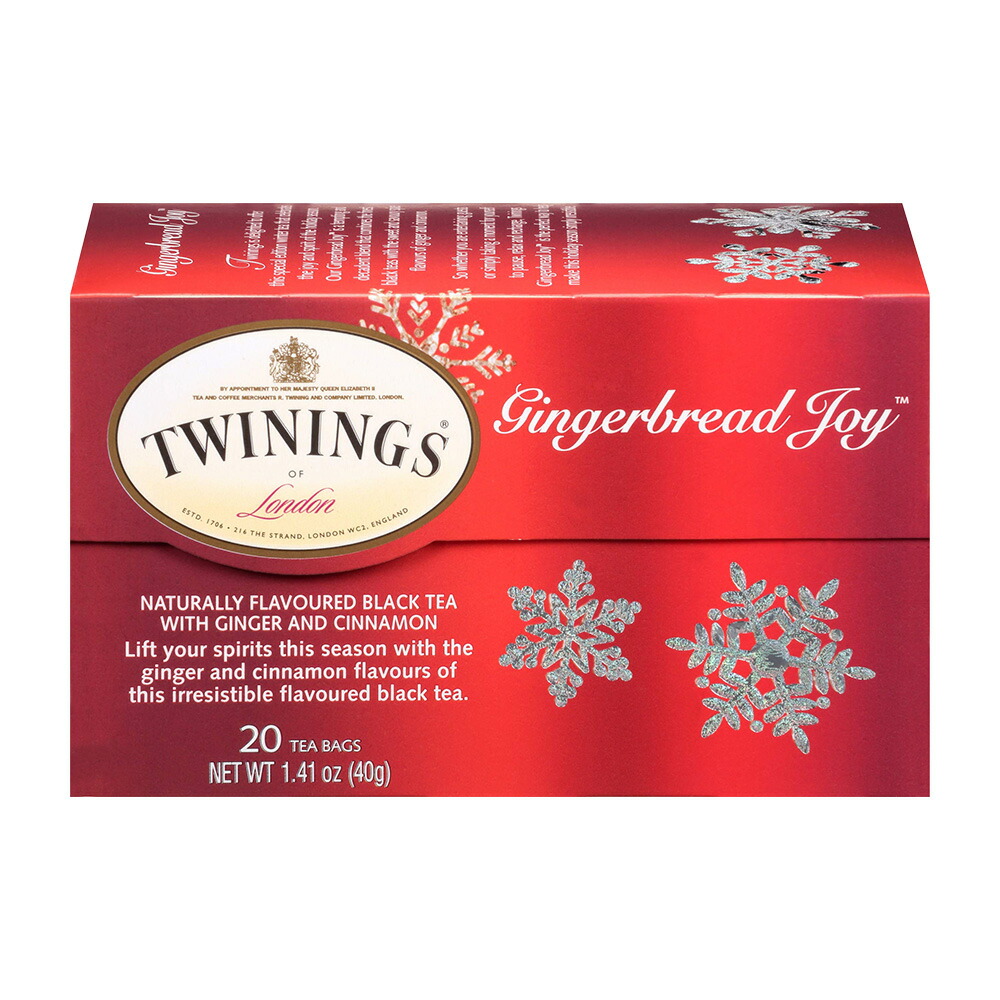 【楽天市場】Twinings, Black Tea Gingerbread Joy, 20Tea Bags：NOW FOODS JAPAN