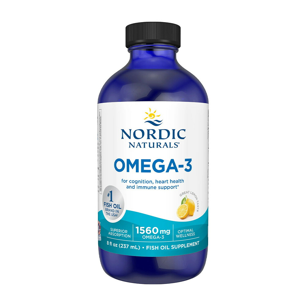【楽天市場】Nordic Naturals, Omega-3 Liquid, 1560 mg EPA 745/ DHA 500, Lemon ...
