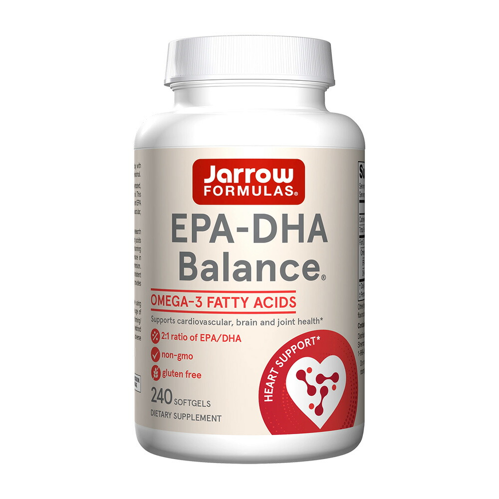【楽天市場】【送料無料】EPA DHA バランス 600mg 240粒 ソフトジェル ジャローフォーミュラズ 【Jarrow Formulas】 EPA DHA Balance 600mg ...