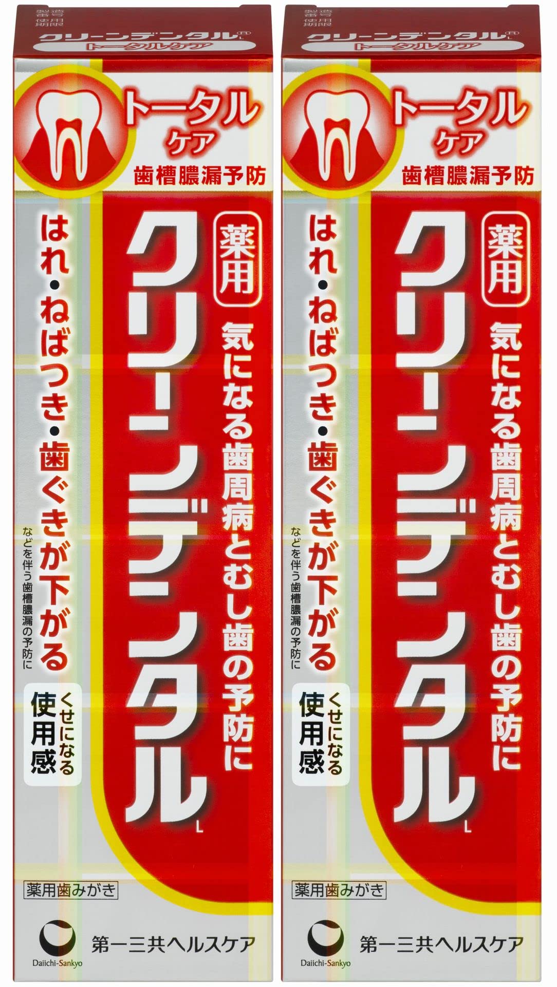 【楽天市場】徳用150gx2本第一三共ヘルスケア クリーンデンタルLトータルケア [医薬部外品] 徳用150g (4987107629784-2)：NRFオンラインショップ