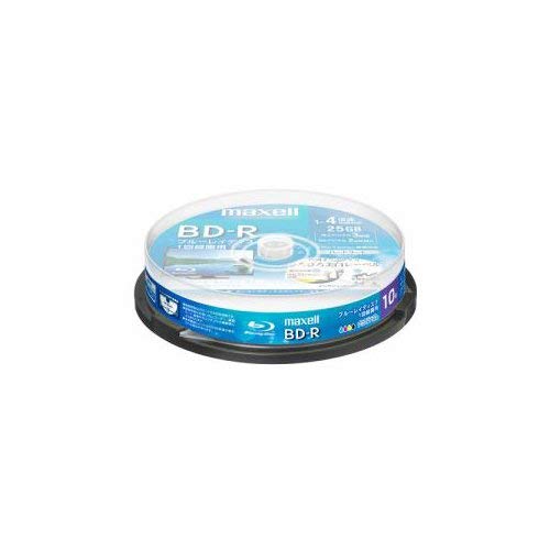 【楽天市場】マクセル(maxell) 録画用 BD-R 標準130分 4倍速 ワイドプリンタブルホワイト 10枚スピンドルケース BRV25WPE.10SP：NRFオンラインショップ
