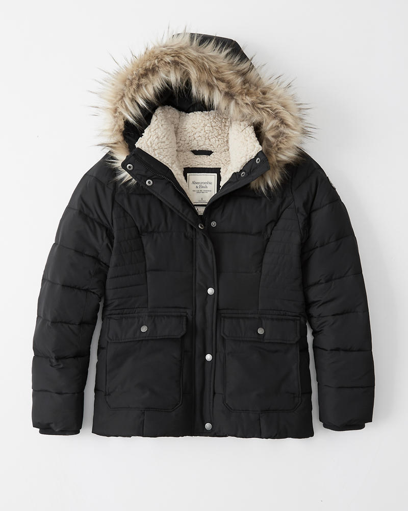 【楽天市場】[P10倍 簡単エントリー5/1限定!!]Abercrombie＆Fitch (アバクロンビー＆フィッチ) 正規品 ファーフード ...