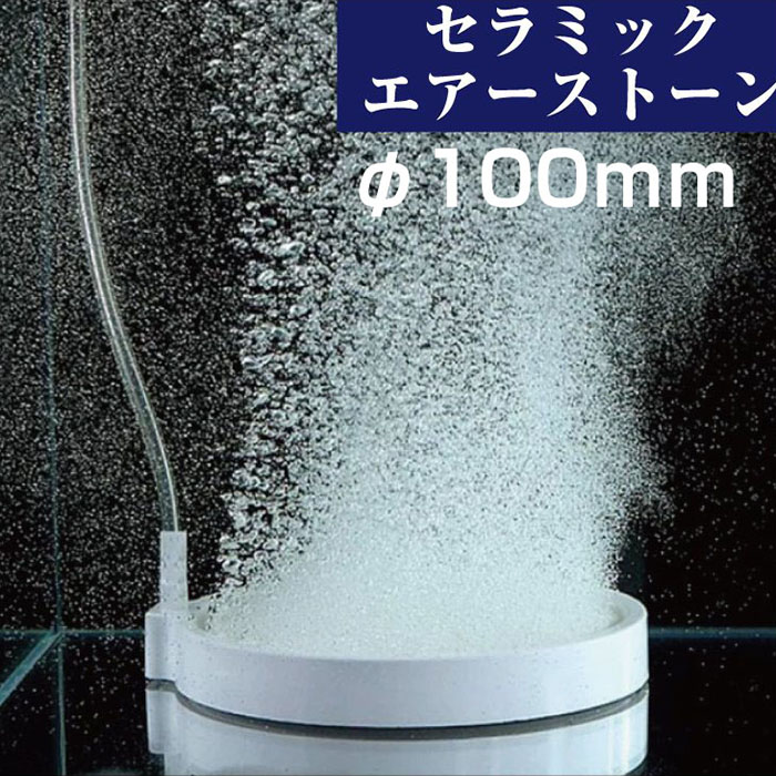 【楽天市場】【楽天1位】 エアストーンΦ100mm セラミックストーン ナノバブル エアレーション 水槽用 酸素供給 熱帯魚 アクアリウム ...