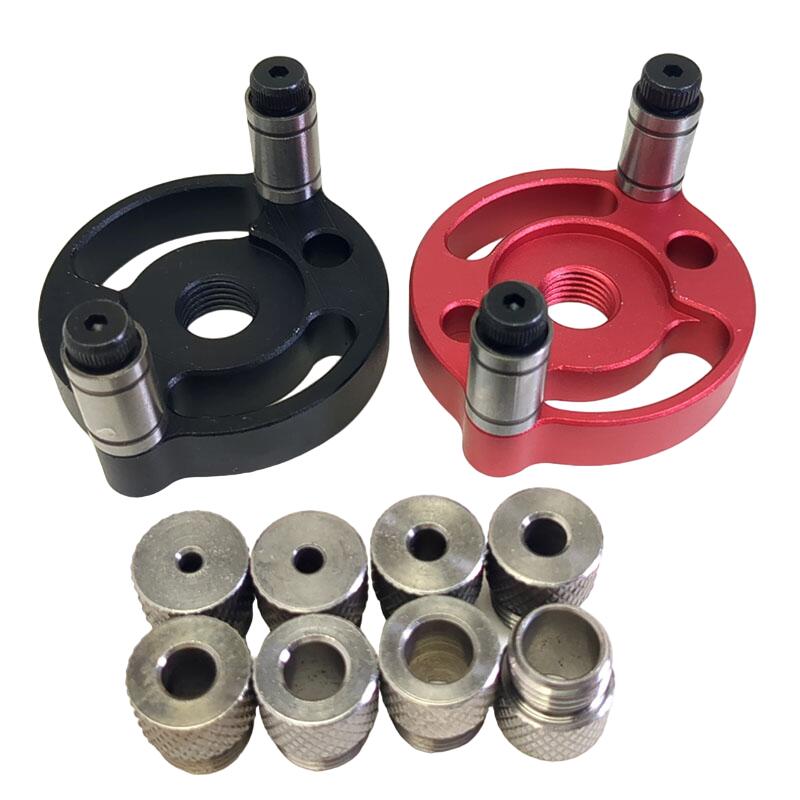 【楽天市場】ダボ穴 治具 カラー(赤・黒) ドリルガイド 8点セット ドリルスタンド 3/4/5/6/7/8/9/10mm DIY 日用大工：ぬんぽこShops