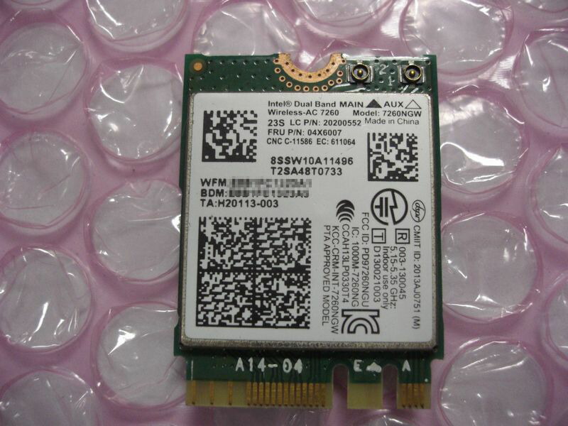 【楽天市場】中古lenovo専用 Intel Dual Band Wireless-AC 7260 FRU:04X6007：NW工房
