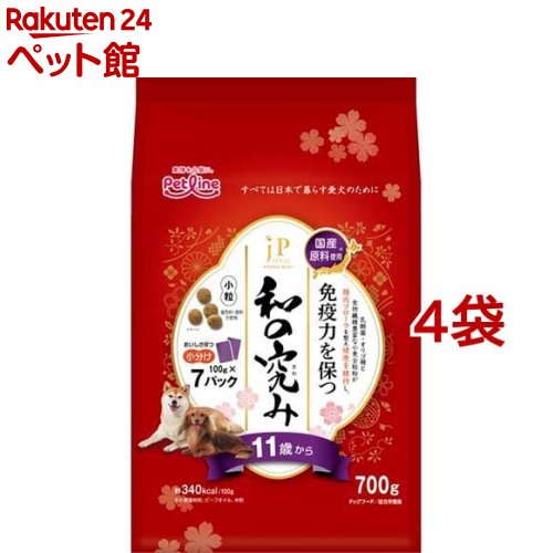 【楽天市場】JPスタイル 和の究み 小粒 11歳から(700g*4袋セット)【ジェーピースタイル(JP STYLE)】：楽天24 ペット館