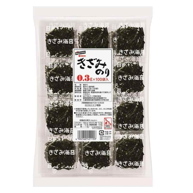 【楽天市場】はごろも きざみのり 0.3g P-100袋(7359)：ホワイトサンタ