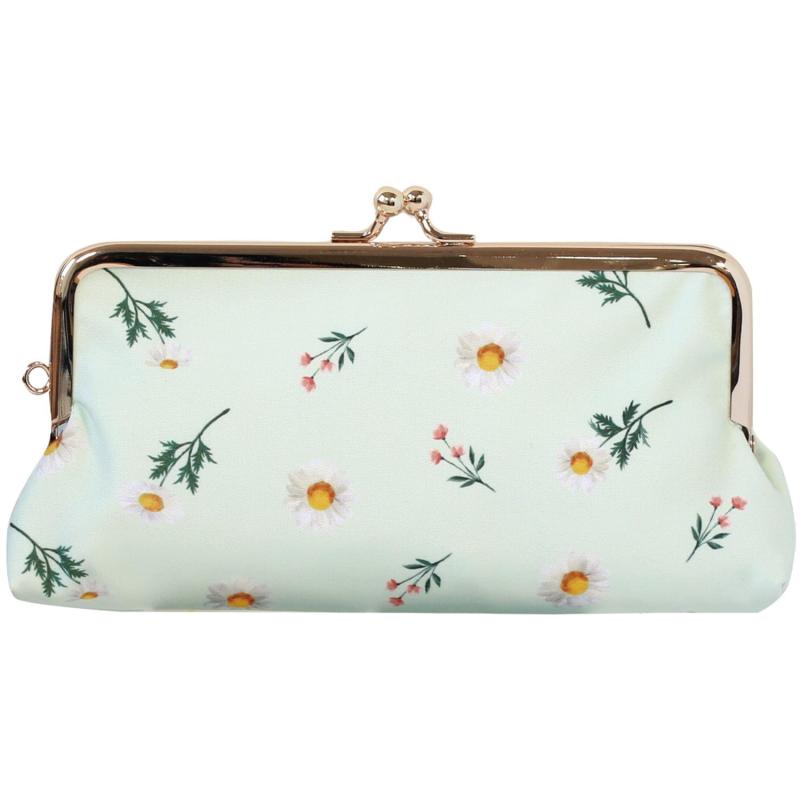 【楽天市場】ラボクリップ がまぐちポーチ 花こよみ マーガレット A24-HKGP-01MA：ホワイトサンタ