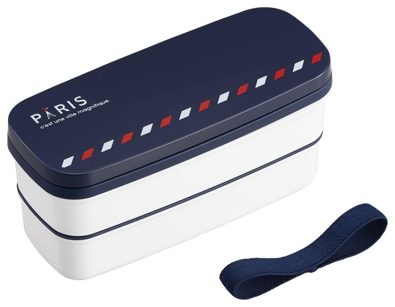 【楽天市場】OSK PARIS ランチボックス二段(仕切付) 日本製 PW-28K：ホワイトサンタ