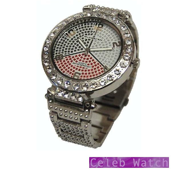 【楽天市場】【セール】【送料無料】 BLING STAR celeb watch 腕時計 ジルコニア カスタム ウォッチ シルバー メンズ ...