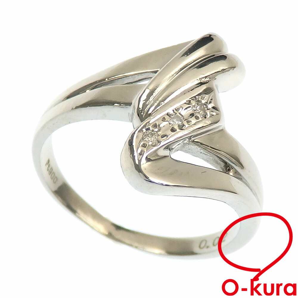 【楽天市場】【中古】 ダイヤモンド リング レディース Pt900 9.5号 0.02ct 3.7g プラチナ 指輪：大蔵質店