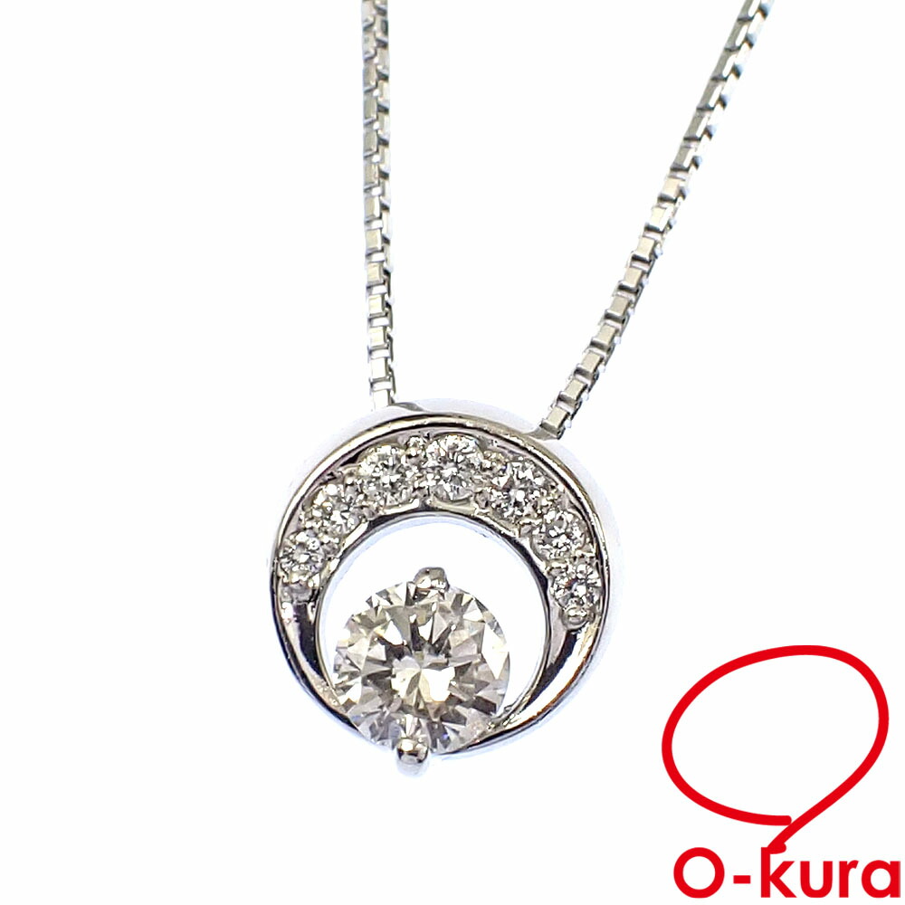 【楽天市場】【中古】 ダイヤモンド ネックレス レディース Pt850 Pt900 0.36ct/0.08ct 5.2g プラチナ：大蔵質店