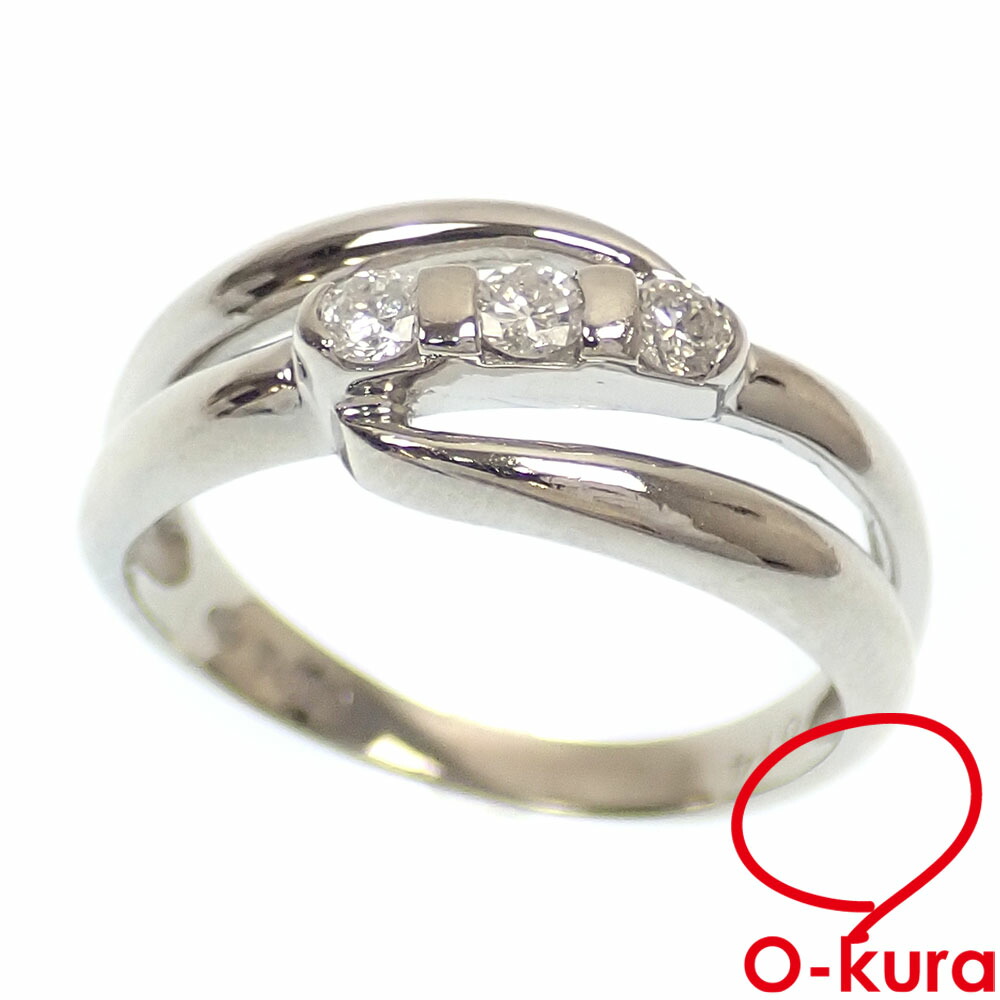 【楽天市場】【中古】 ジュエリーマキ ダイヤモンド リング レディース Pt850 10.5号 0.14ct 4.3g 指輪 プラチナ：大蔵質店