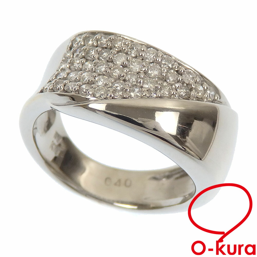 【楽天市場】【中古】 ダイヤモンド リング レディース K18WG 10号 0.40ct 6.0g 18金 ホワイトゴールド 750 指輪：大蔵質店