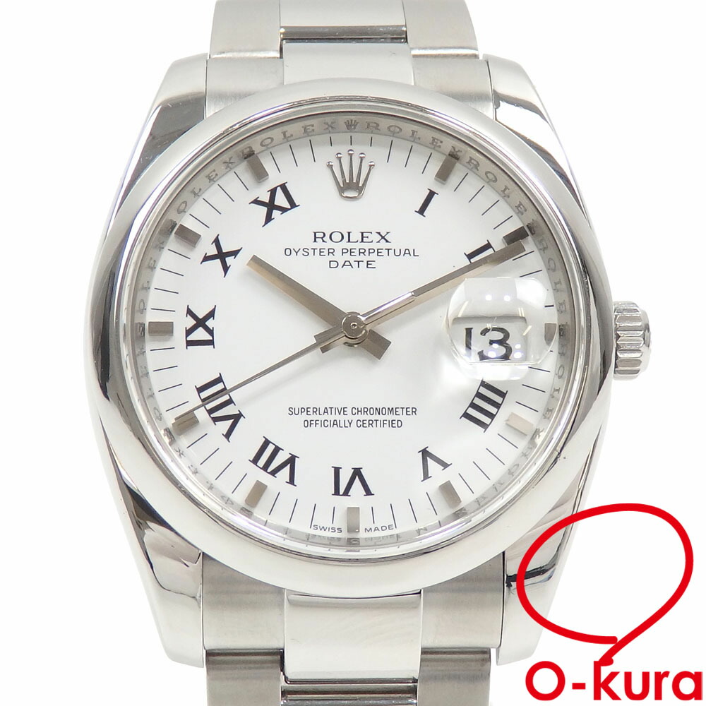【楽天市場】【中古】 ロレックス ROLEX オイスターパーペチュアルデイト メンズ 115200 オートマ M番 2007年-2008年頃製 ...