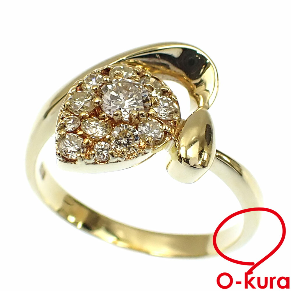 【楽天市場】【中古】 ダイヤモンド リング レディース K18YG 10.5号 0.50ct 4.2g 750 18金 イエローゴールド 指輪：大蔵質店