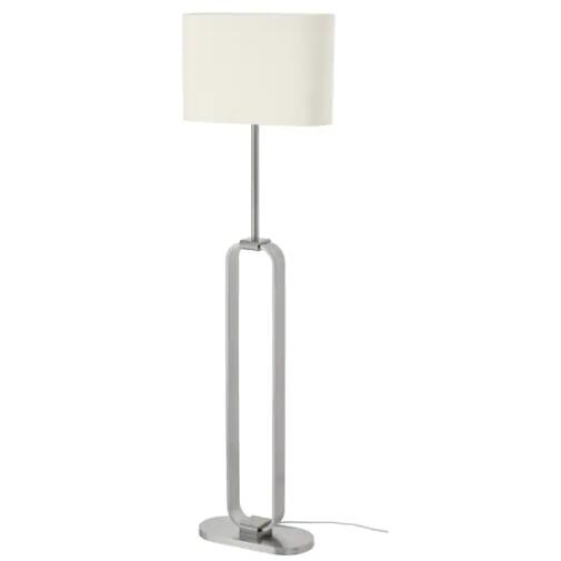 【楽天市場】【NEW】IKEA イケア UPPVIND ウップヴィンドフロアランプ, ニッケルメッキ/ホワイト150 cm104.378.26 ...