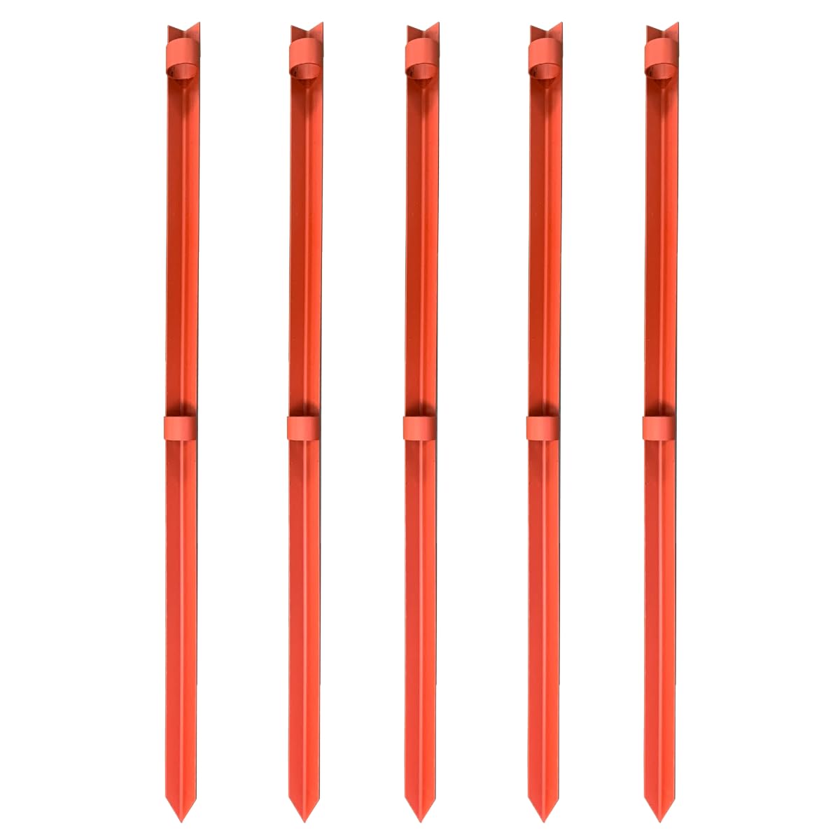 【楽天市場】OBARI のぼり旗立て 5本セット L型杭（管付） 1.2kg lgk-1100r 旗杭 鉄製 打込み式 鉄製 杭 展示会 野菜 ...