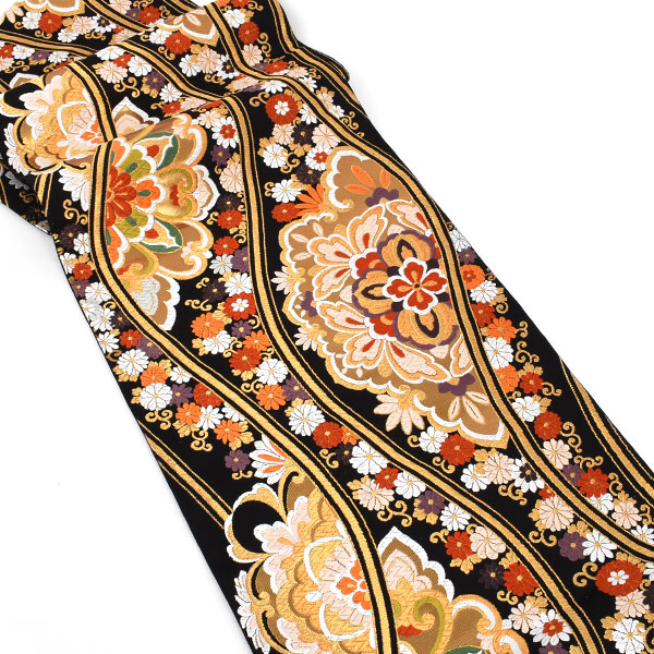 楽天市場】【Prices down4】振袖 袋帯「黒色 七宝菱華文」未仕立て