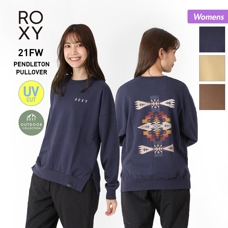 【楽天市場】ROXY/ロキシー レディース 長袖 トレーナー RLT214008 トップス 秋冬物 プルオーバー 女性用：OC SPORTS ANNEX