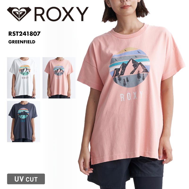 【楽天市場】ROXY/ロキシー レディース UVCUT Tシャツ GREENFIELD 2024 SPRING RST241807 UV加工 ...