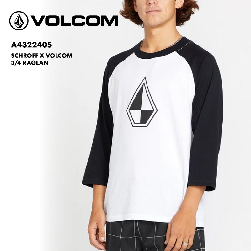 【楽天市場】VOLCOM/ボルコム メンズ 3/4Tシャツ SCHROFF X VOLCOM 3/4 RAGLAN 2024 SUMMER ...