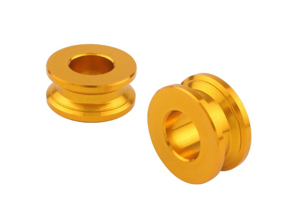 【楽天市場】POSH Faith ポッシュ フェイス アルミカラースプールタイプ 内径M10 厚さT=10mm（2個入り） ゴールド ...