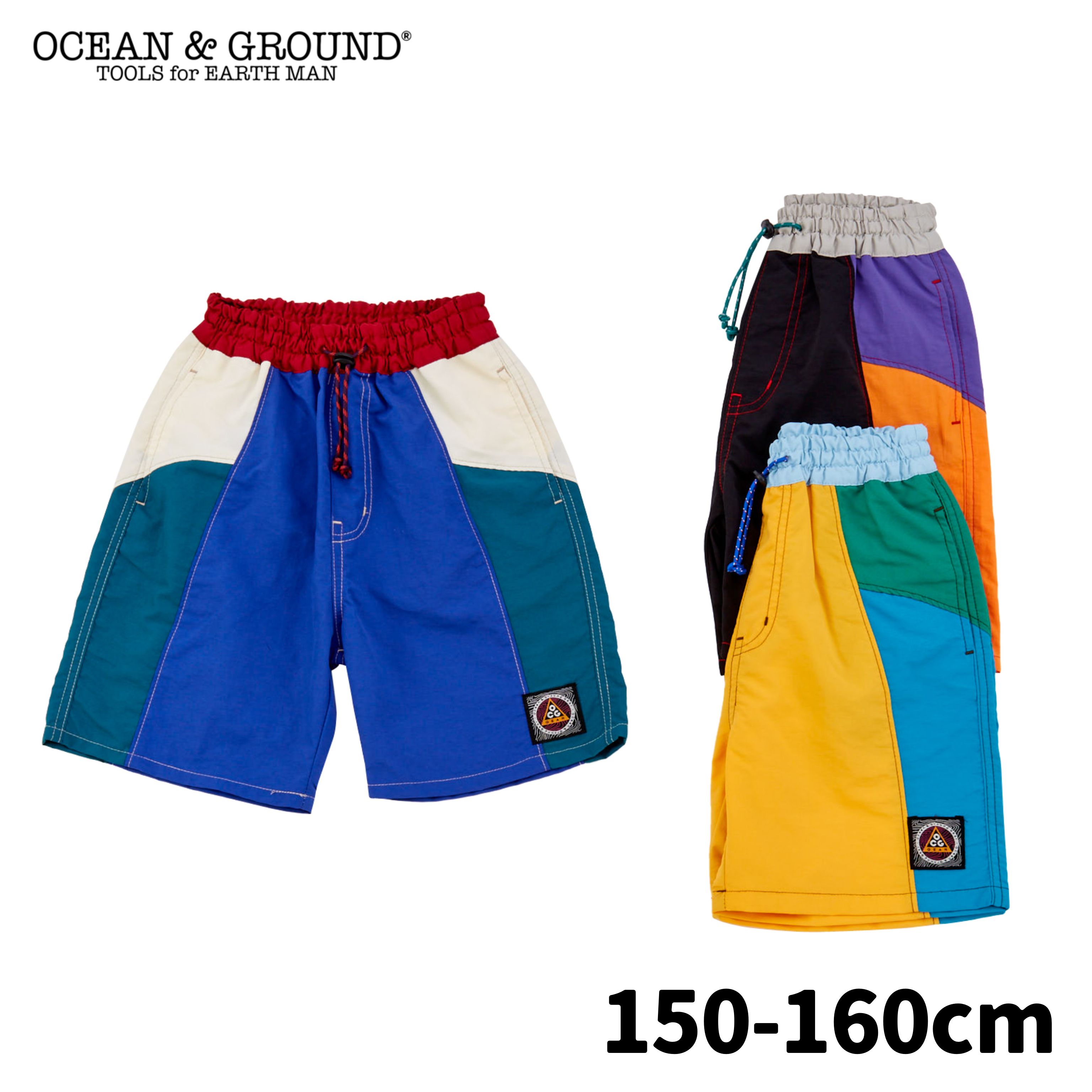 【楽天市場】【公式】オーシャンアンドグラウンド Jr.水陸ﾅｲﾛﾝﾄﾗｯｸｼｮｰﾂOCEAN&GROUND キッズ 子供服 男の子 女の子 兄弟 姉妹 お揃い ペアルック ボトムス 半ズボン ...