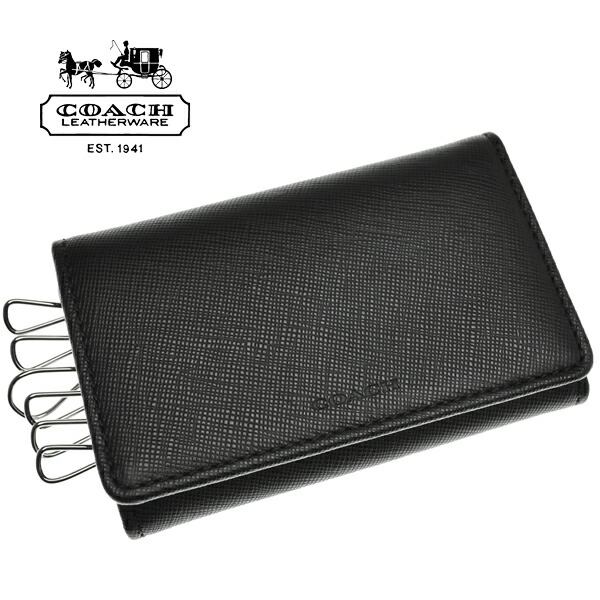 【楽天市場】コーチ メンズ キーケース COACH MENS 6連 本革 レザー 黒 ブラック【F69816 BLK】【LSF 6 RING ...
