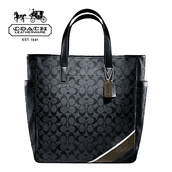 【楽天市場】コーチ メンズ トートバッグ COACH MENS バッグ シグネチャー ブラック 黒【F70336 SBKCQ】【HTS ...