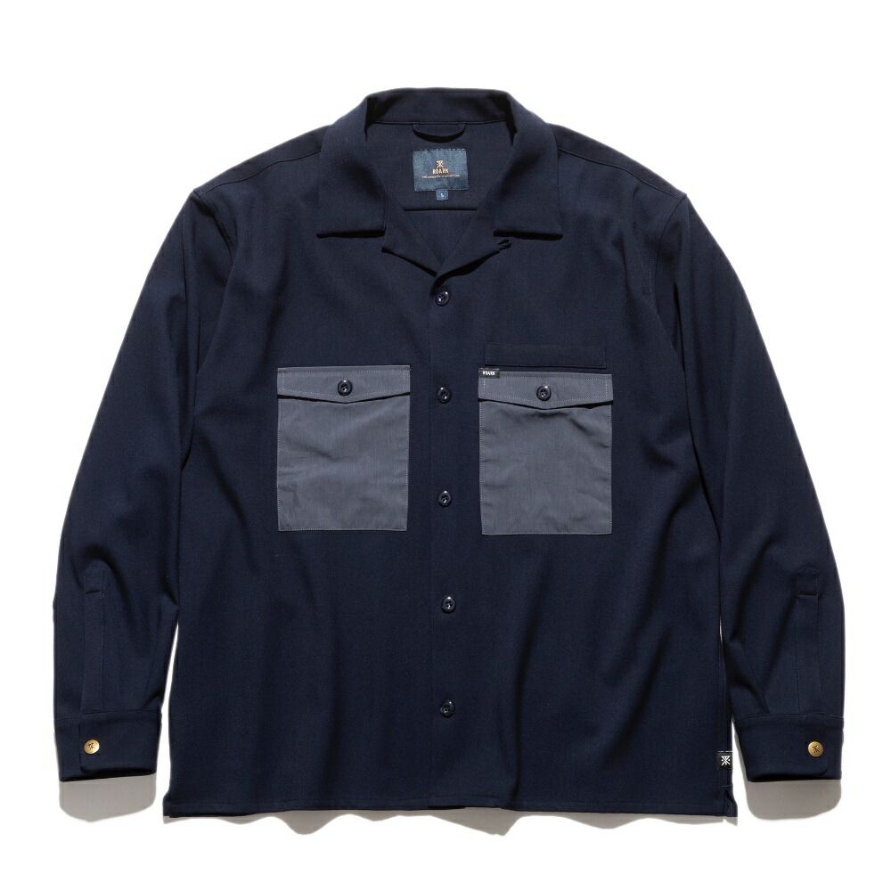 【楽天市場】ROARK REVIVAL(ロアーク リバイバル)SHIPMAN CAMP SHIRTS CPO キャンプカラーシャツ ...