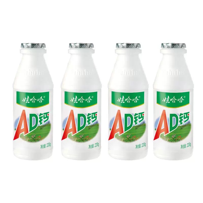 【楽天市場】ワハハADカルシウムミルク 娃哈哈AD鞘g 4×220g：ODECHO