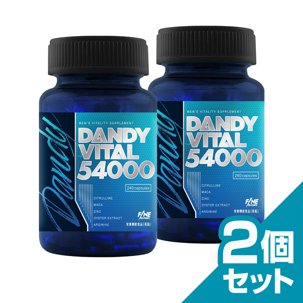 【楽天市場】【2個セット】FINESPORTS ダンディバイタル54000 240粒30日分 国産 シトルリン マカ アルギニン 亜鉛 厳選 ...