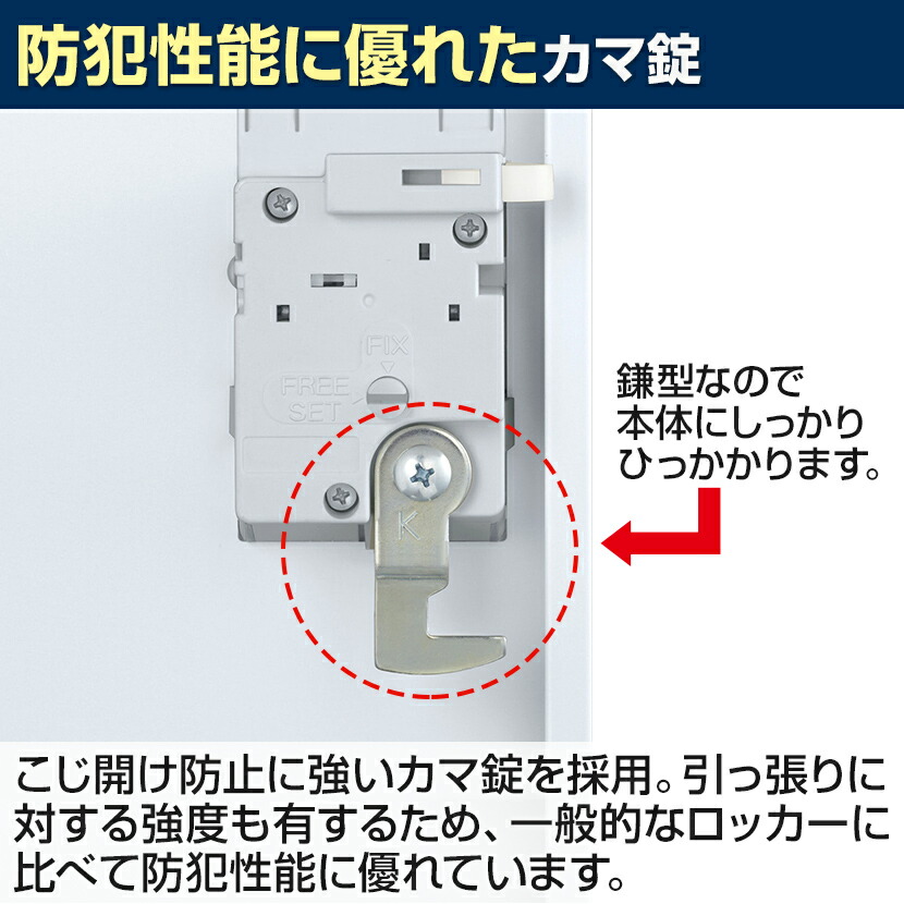 【楽天市場】6人用 3列2段 スチールロッカー ホワイト ダイヤル錠 幅900×奥行515×高さ1790mm SLDW-6-D【国産】【完成品】ロッカー オフィスロッカー 更衣ロッカー ...