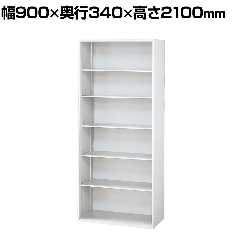 【楽天市場】L6-B210E | L6 オープン保管庫 下置き用 W4 ホワイト 幅900×奥行340×高さ2100mm プラス(PULS ...