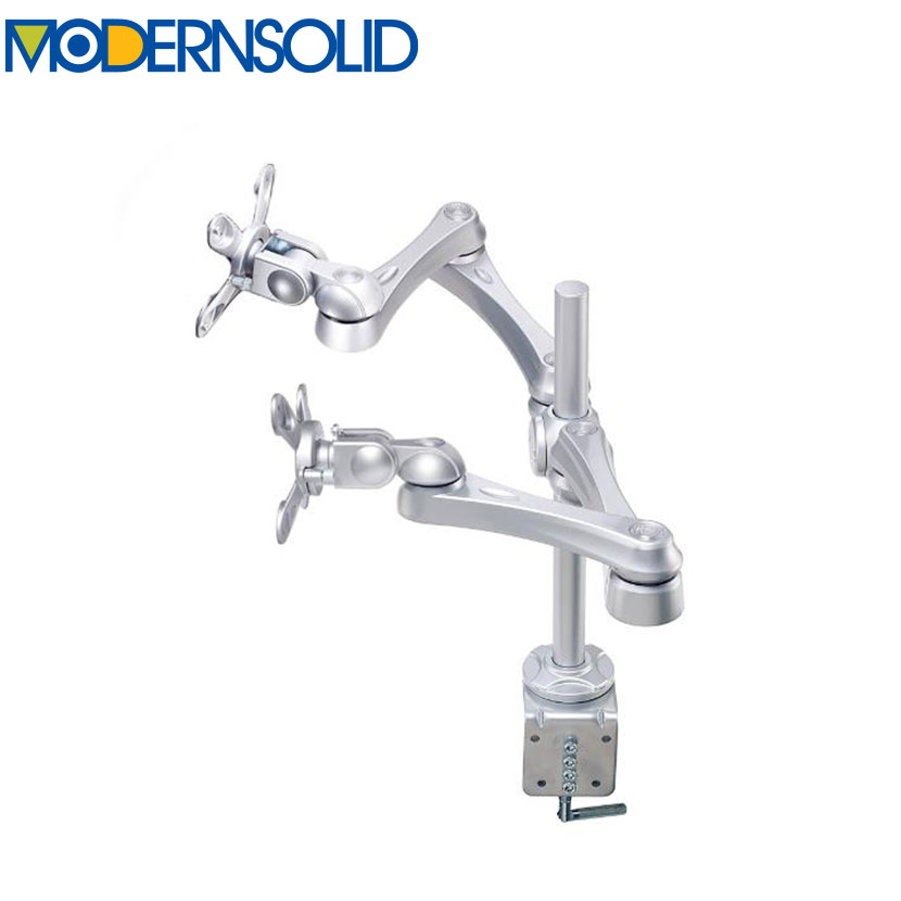 【楽天市場】MODERNSOLID モダンソリッド モニターアーム 水平多関節アーム エルゴノミクス 高耐久 クランプ固定 VESAマウント脱着タイプ モニター2画面モデル LA-515-1Q ...