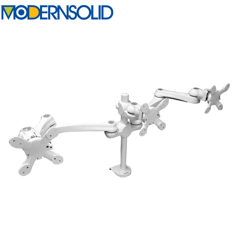 【楽天市場】MODERNSOLID モダンソリッド モニターアーム 水平多関節アーム エルゴノミクス 高耐久 クランプ固定 VESAマウント脱着タイプ モニター3画面モデル LA-516-5Q ...