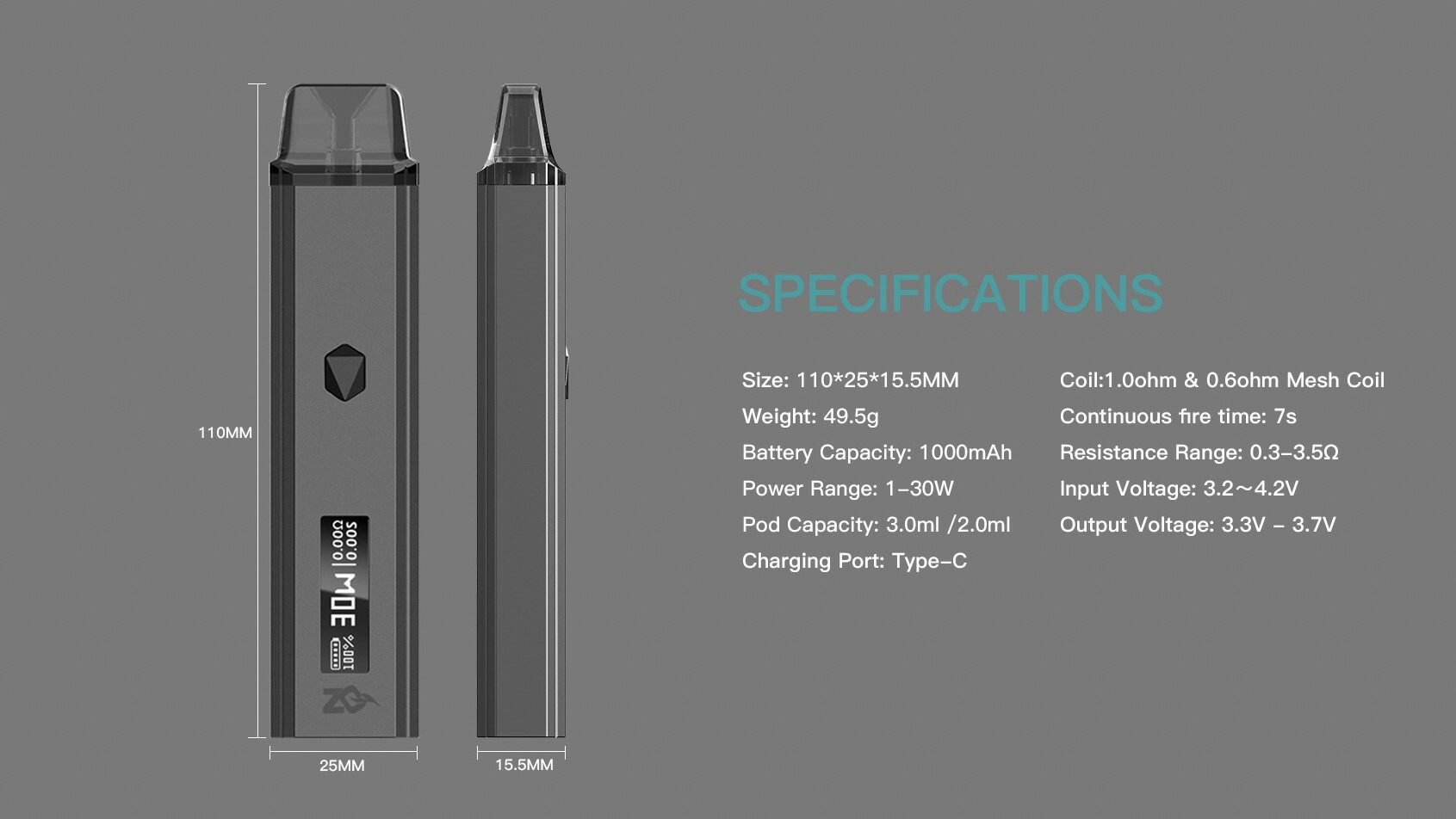 【楽天市場】【説明動画あり】ZQ Xtal Pro ゼットキュー エクスタル プロ ZQ Vapor/XTAL pod kit スターター ...