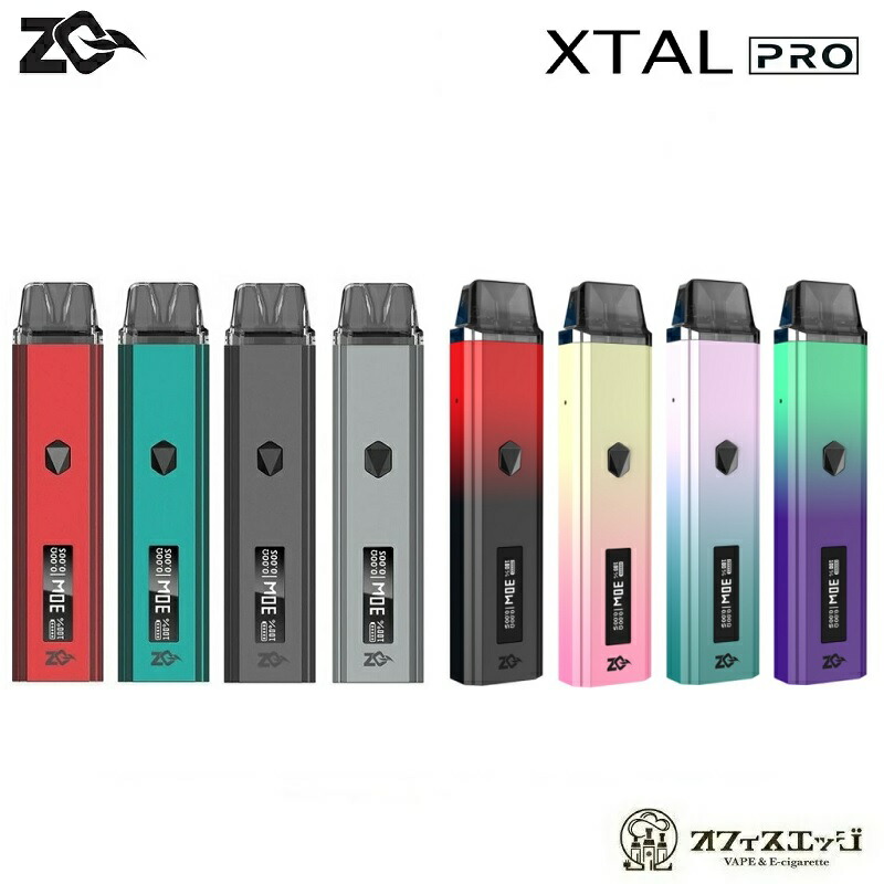 【楽天市場】【説明動画あり】ZQ Xtal Pro ゼットキュー エクスタル プロ ZQ Vapor/XTAL pod kit スターター ...
