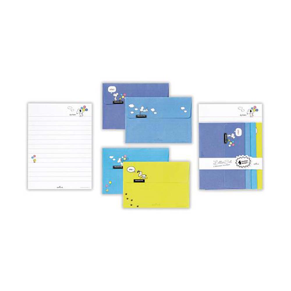 【楽天市場】【7月5日24H限定★エントリーで全商品P10倍！】レターセット スヌーピー カラーバルーン 2 819309 日本ホールマーク ...