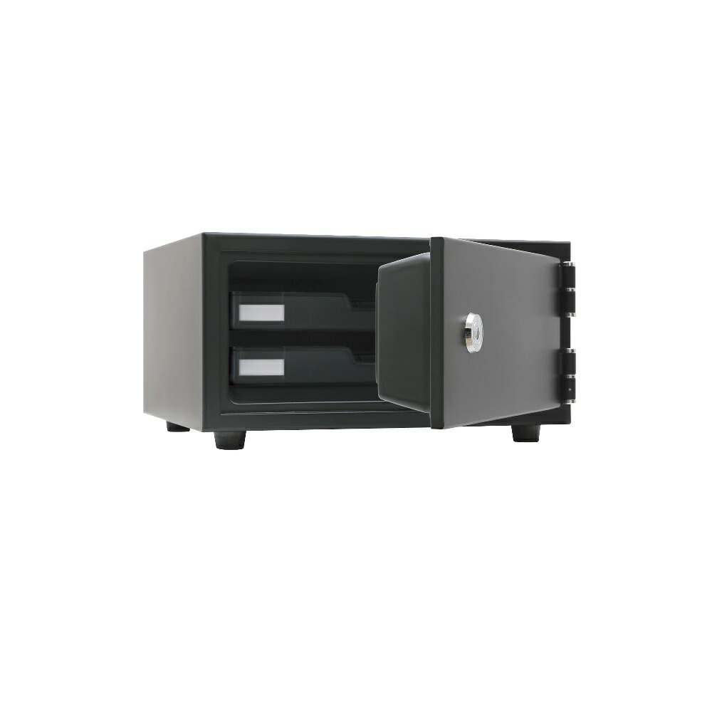 【楽天市場】日本アイ・エス・ケイ 耐火金庫 おしゃれ金庫 CPS-30K リバーシブル錠 マットブラック 11L 1時間耐火 信頼の日本製：オフィスランド