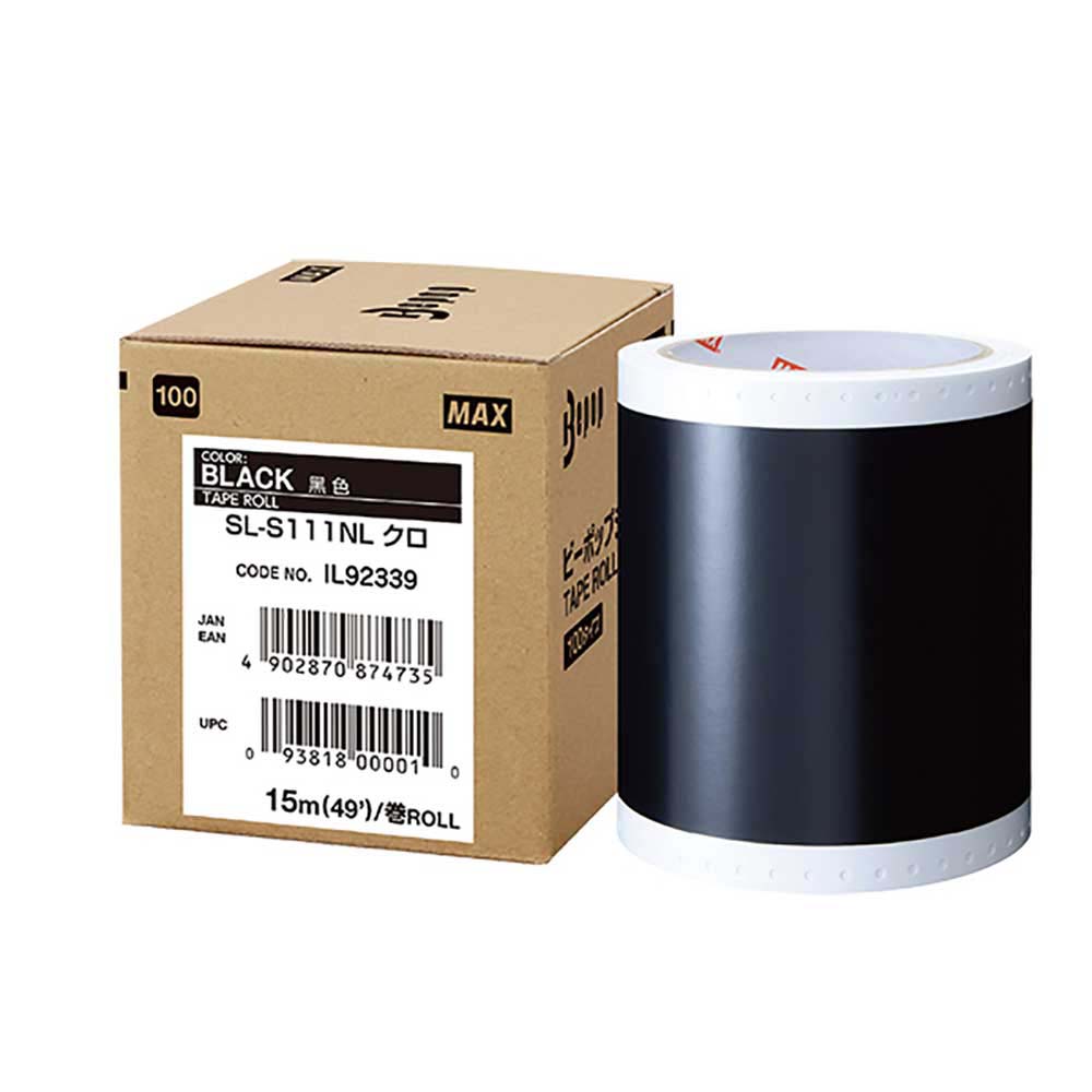 【楽天市場】マックス MAX ビーポップ用シート 標準 100タイプ S111NL 黒 IL92339 Bepop ラベル 案内表示 製品 ...