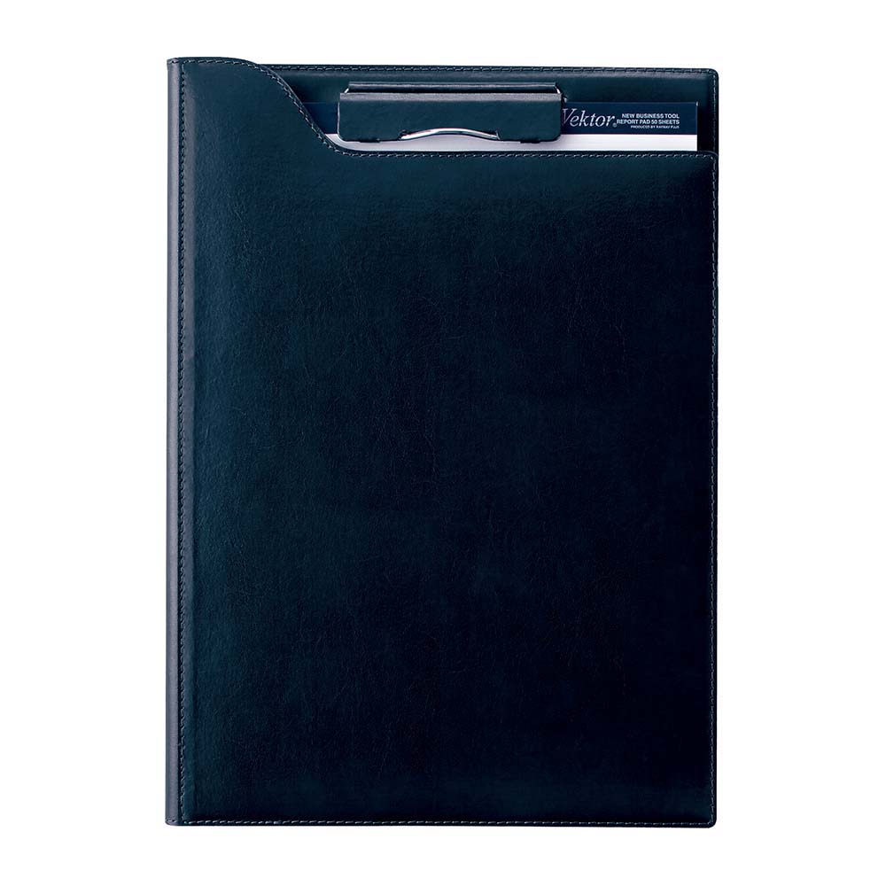 【楽天市場】【ラッピング無料】レイメイ藤井 Raymay ツァイトベクター zeitVektor クリップファイル A4 再生皮革製 ネイビー ...