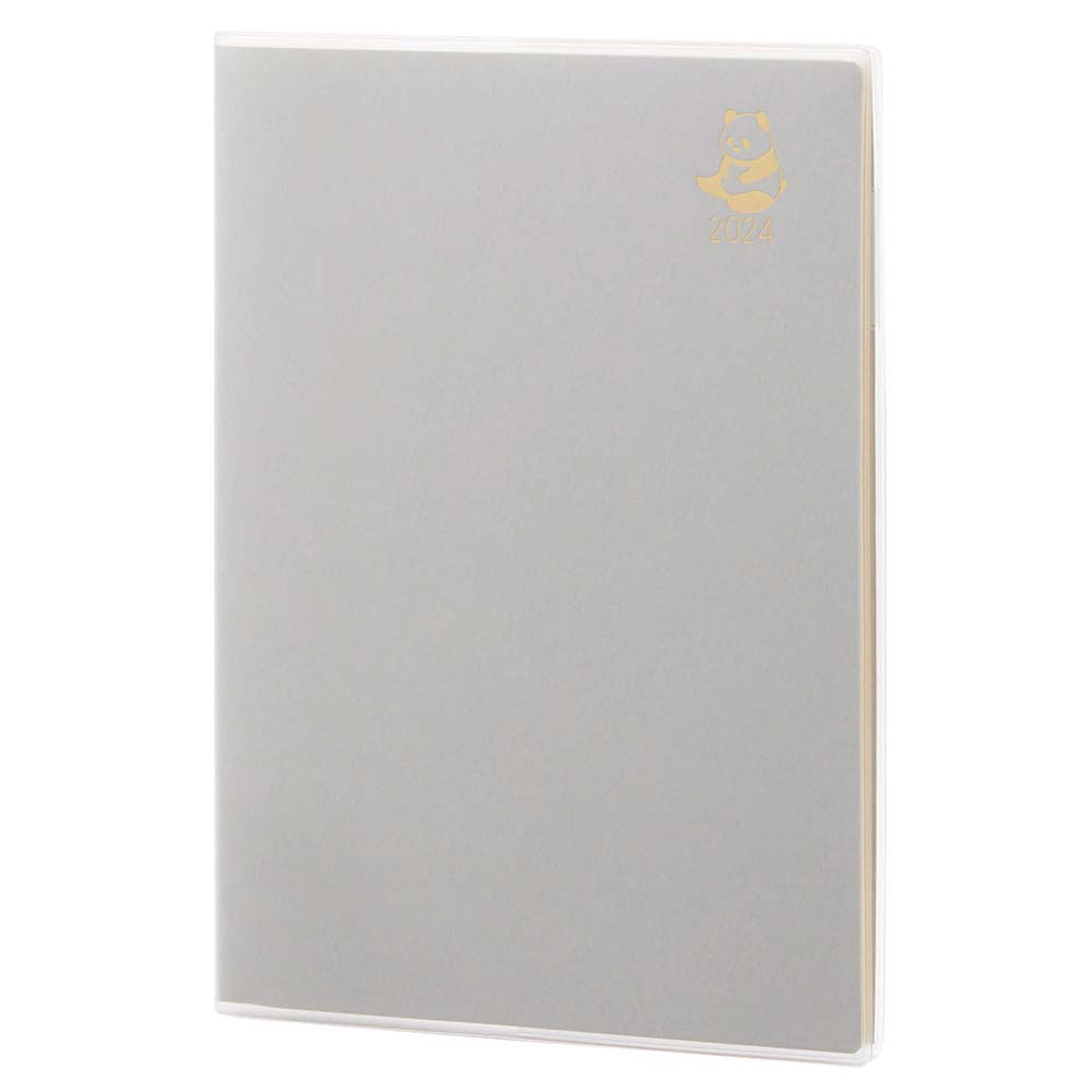 【楽天市場】レイメイ藤井 raymay 竹紙ダイアリーA5 グレー RFD24105N 2024年度版 パンダ 12月始まり A5サイズ メモ 記録 手帳 記入 予定 灰色：オフィスランド