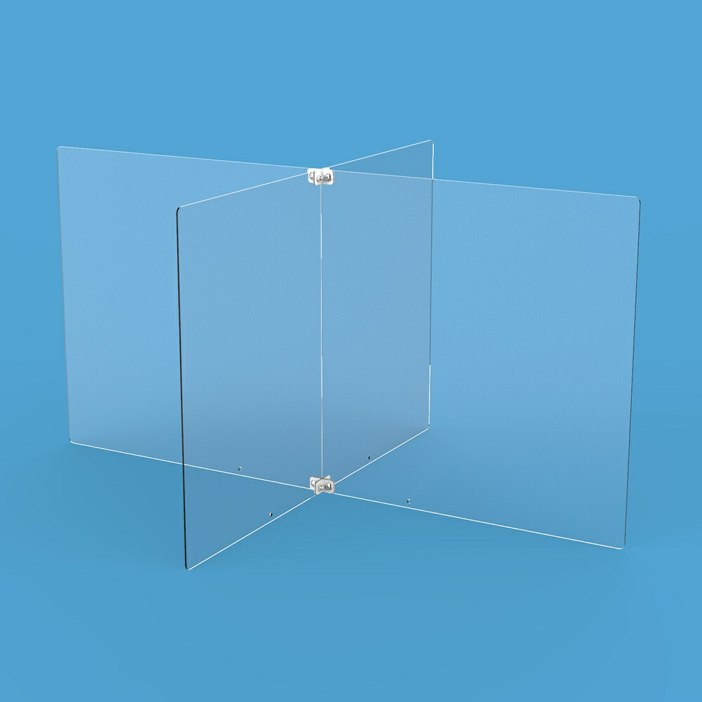 【楽天市場】クロス型アクリルパーティション用パネル W600×D3×H600mm 2枚セット PTS-CR6002CR【ナカバヤシ】：オフィス ユー